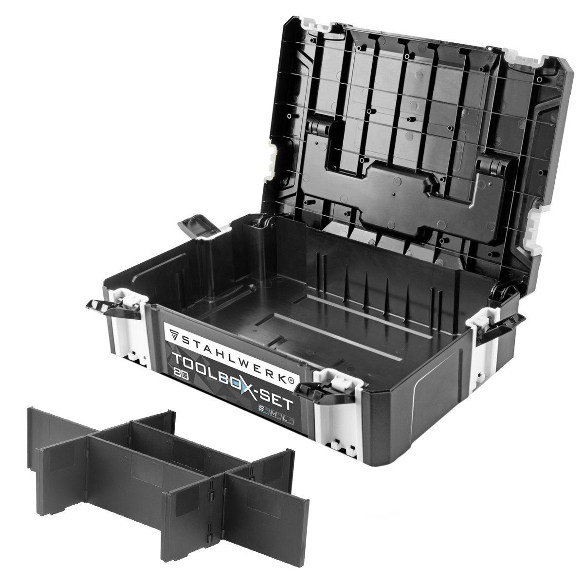 Stahlwerk Toolbox mit Innenfach Größe S 443 x 310 x 128 mm stapelbare ...