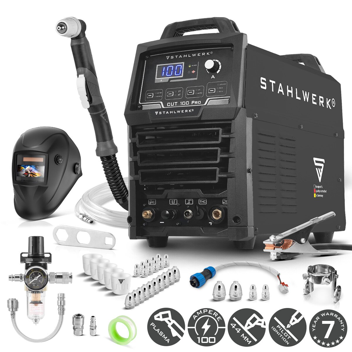 Fully equipped plasma cutter STAHLWERK CUT 100 P IGBT pilot ignition u ...