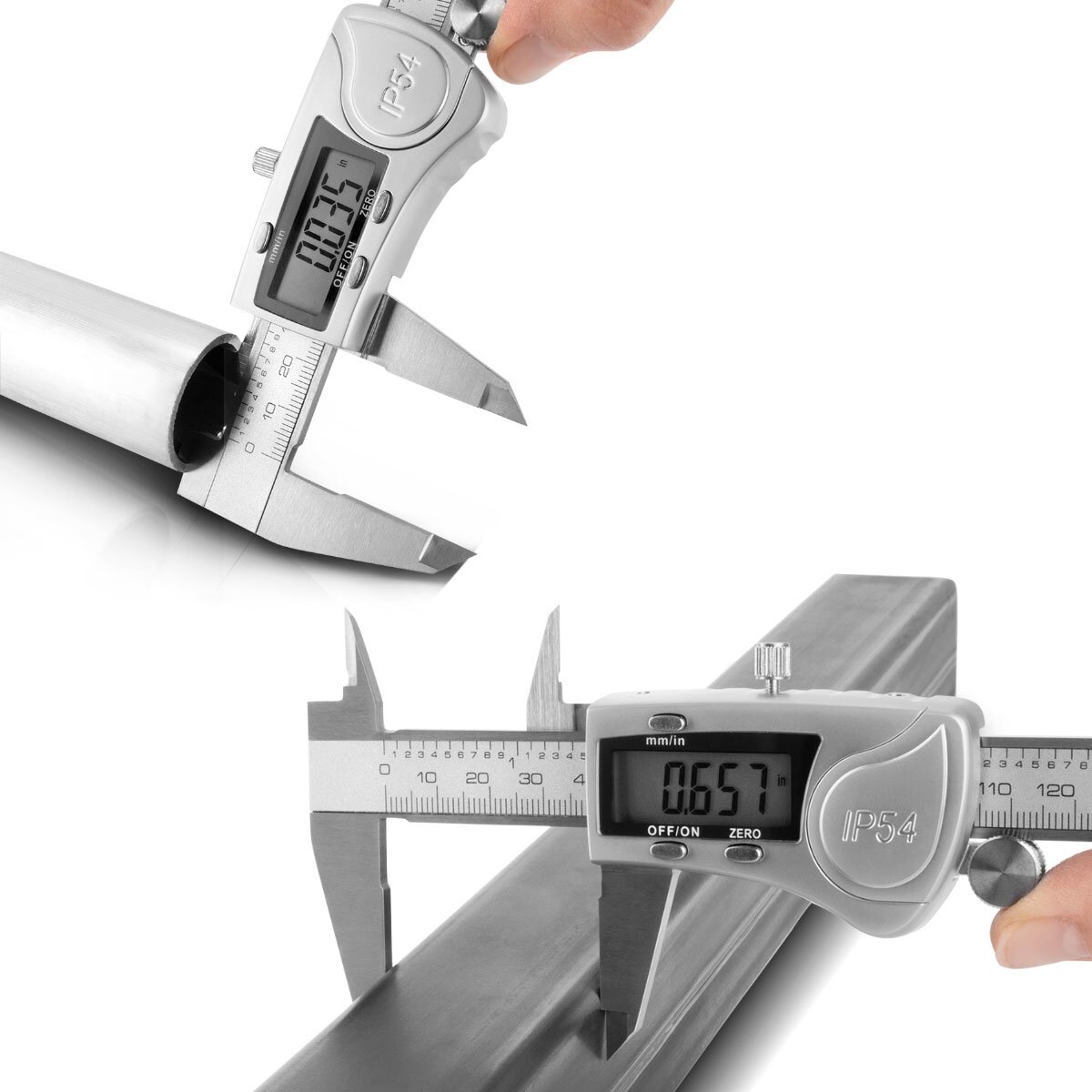 STAHLWERK Digitaler Messschieber 0-150 mm 6" Edelstahl Schieblehre Mes ...