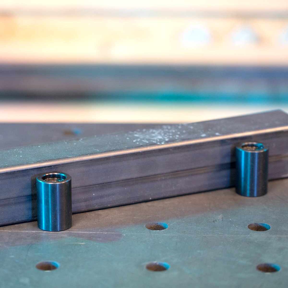 STAHLWERK Anschlagbolzen 34 x 50 mm, D22 Lochsystem, 4er Set, 18,15