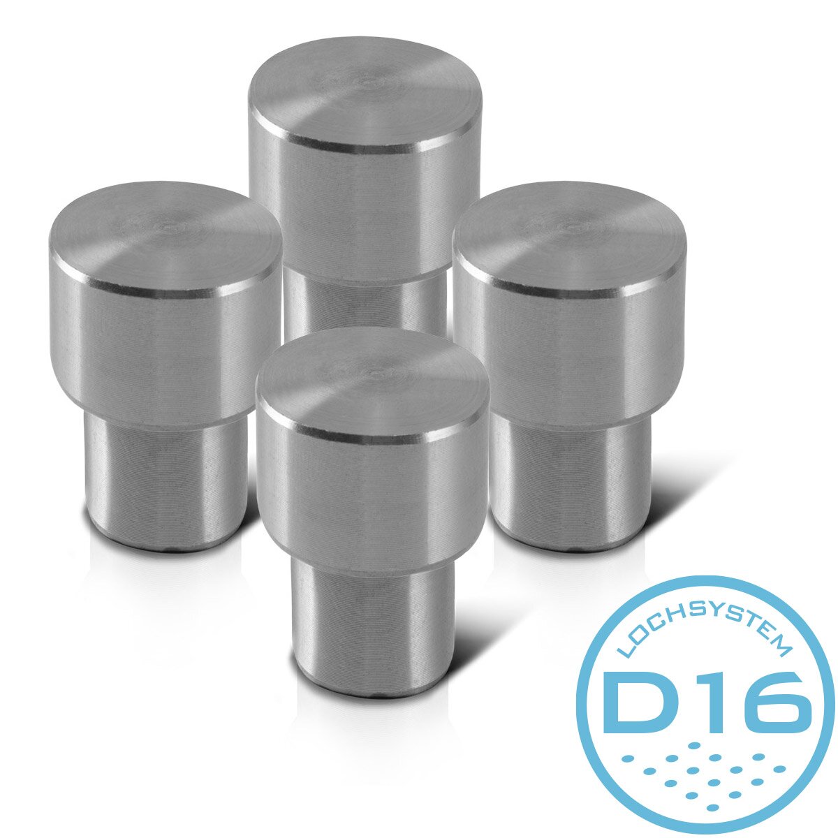 STAHLWERK Spannbolzen für Schweißtisch 16 mm 4er Set, 16,59