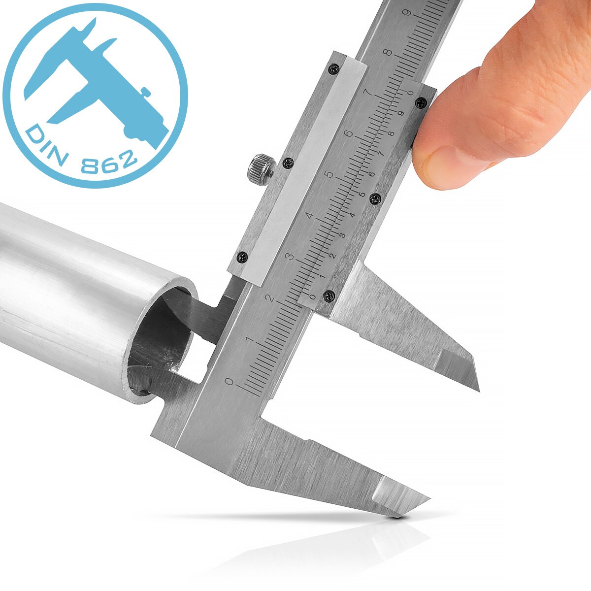 STAHLWERK Messschieber 0-150 mm DIN 862 Schieblehre Messlehre Tiefenle