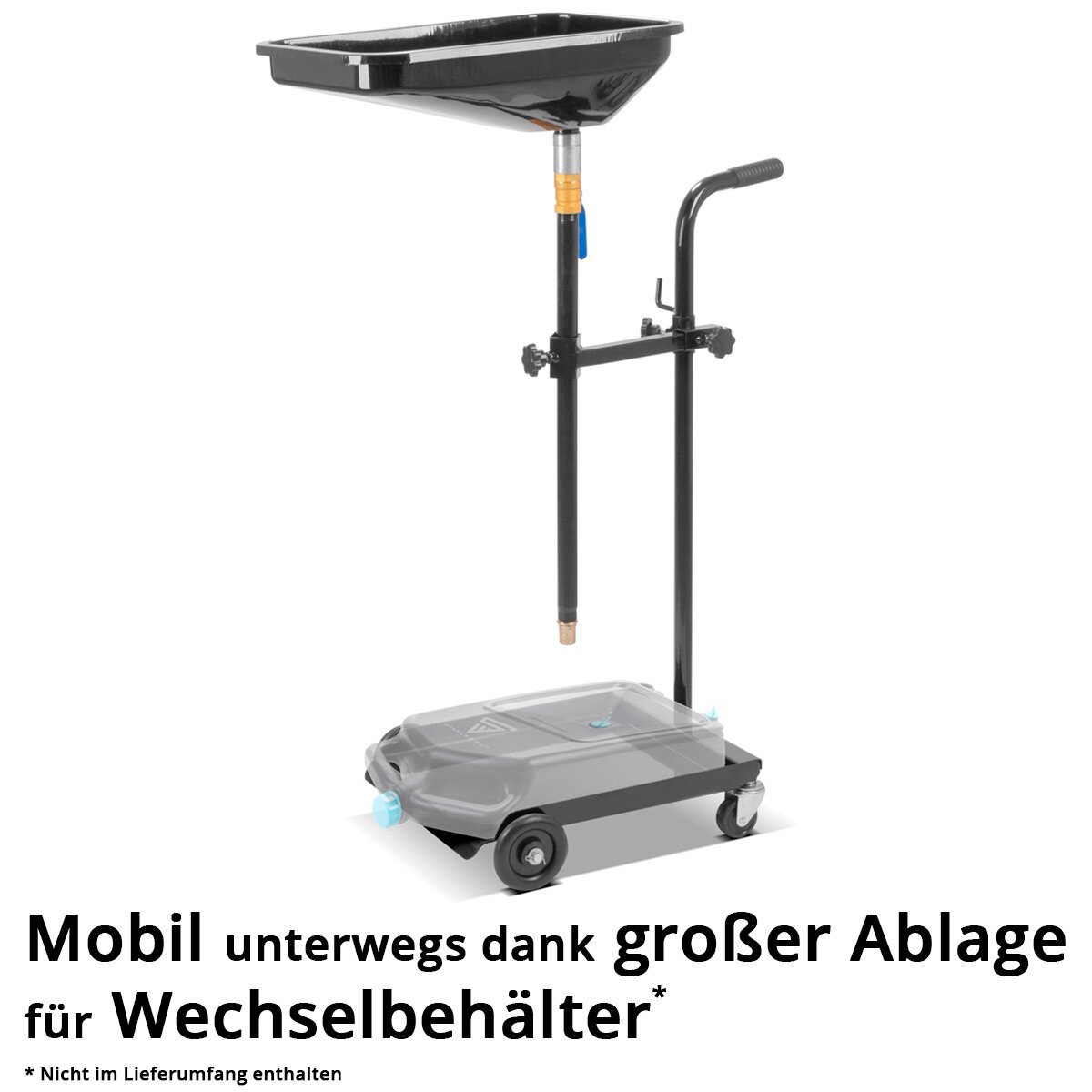 STAHLWERK Ölabscheider Ölauffangwagen Ölablassgerät Ölablasser, 99,99