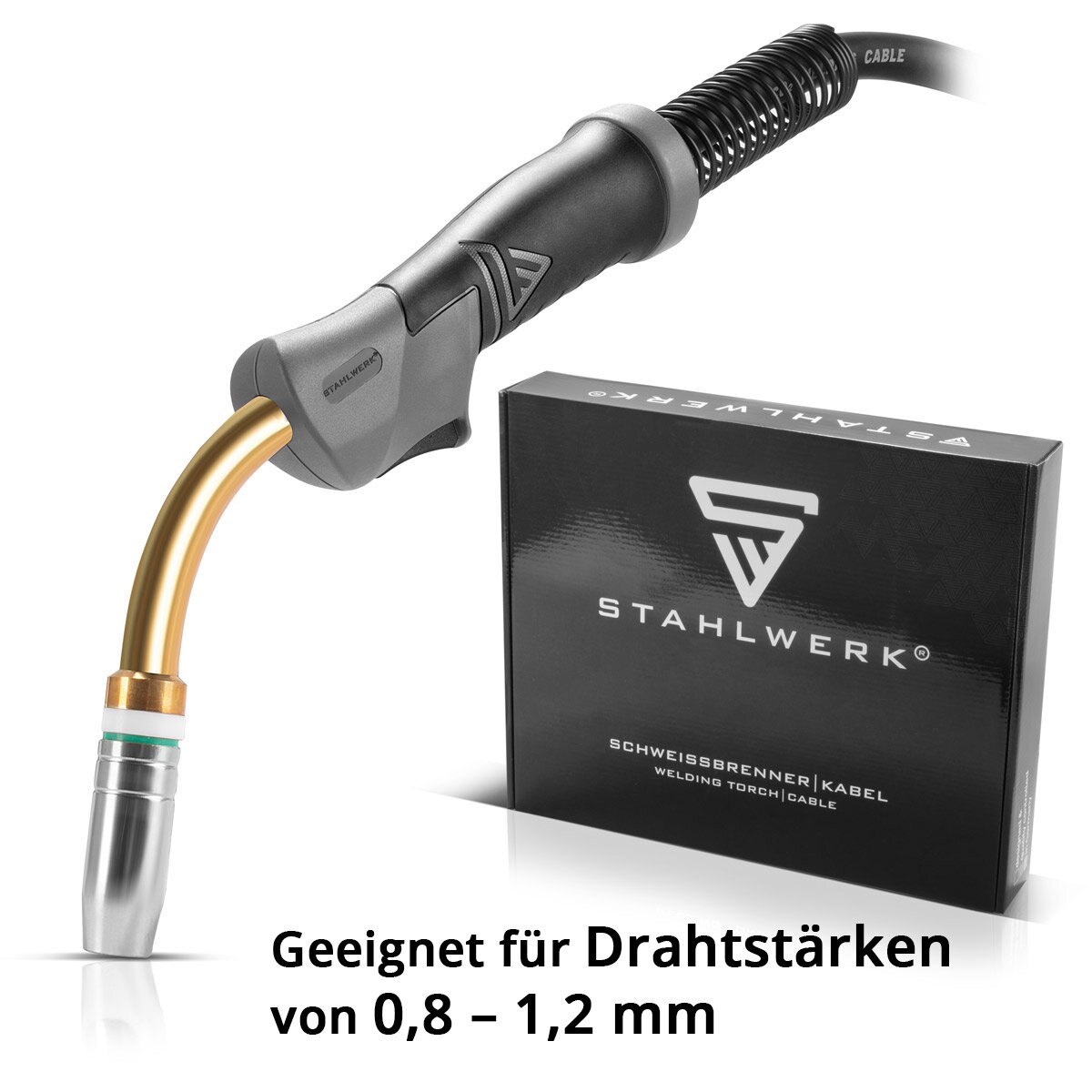 STAHLWERK AK25 MB25 Schweißbrenner 3 m Schlauchpaket für MIG MAG Schwe ...