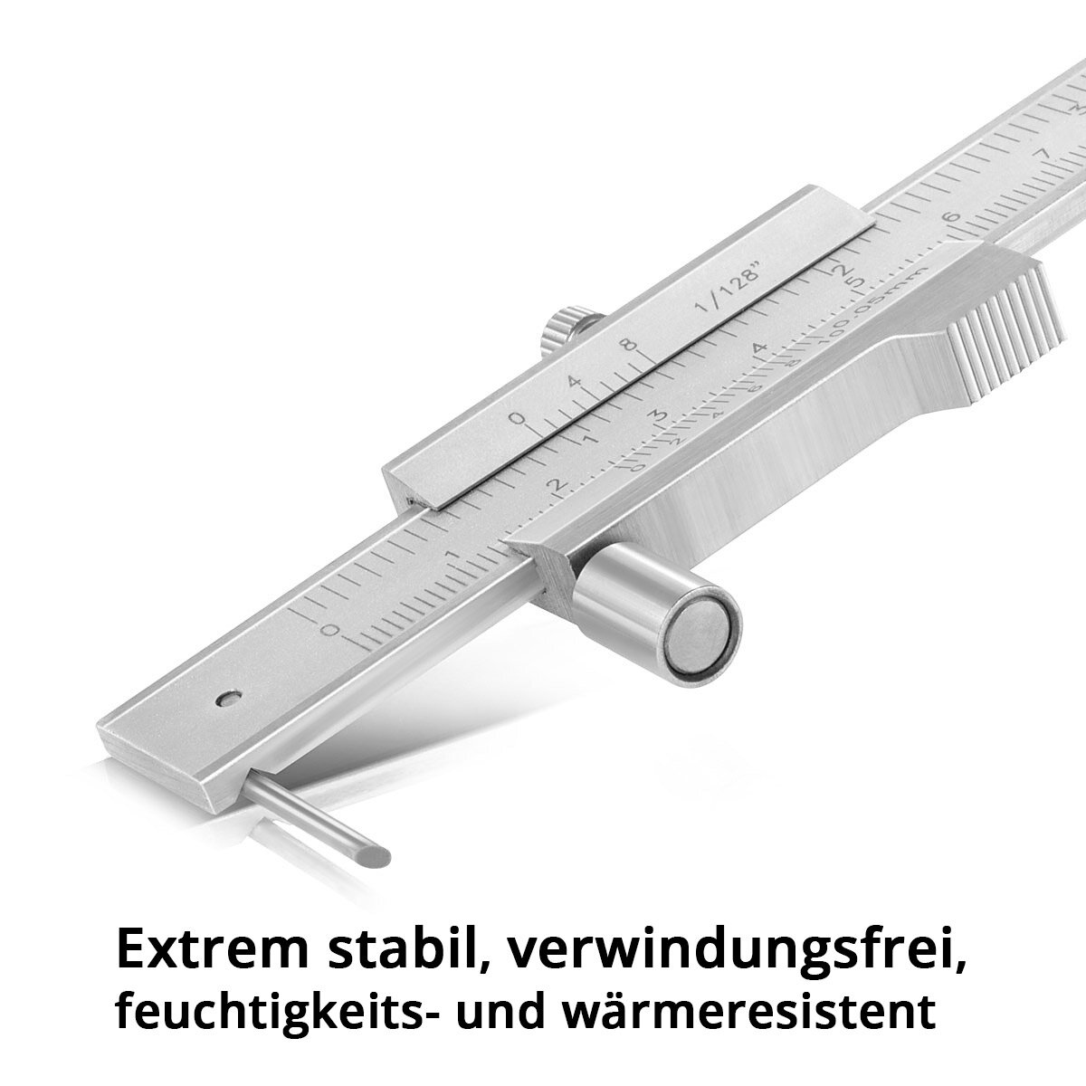 STAHLWERK Anreiß Messschieber Messlehre Schieblehre 0-200 mm DIN 862 m ...