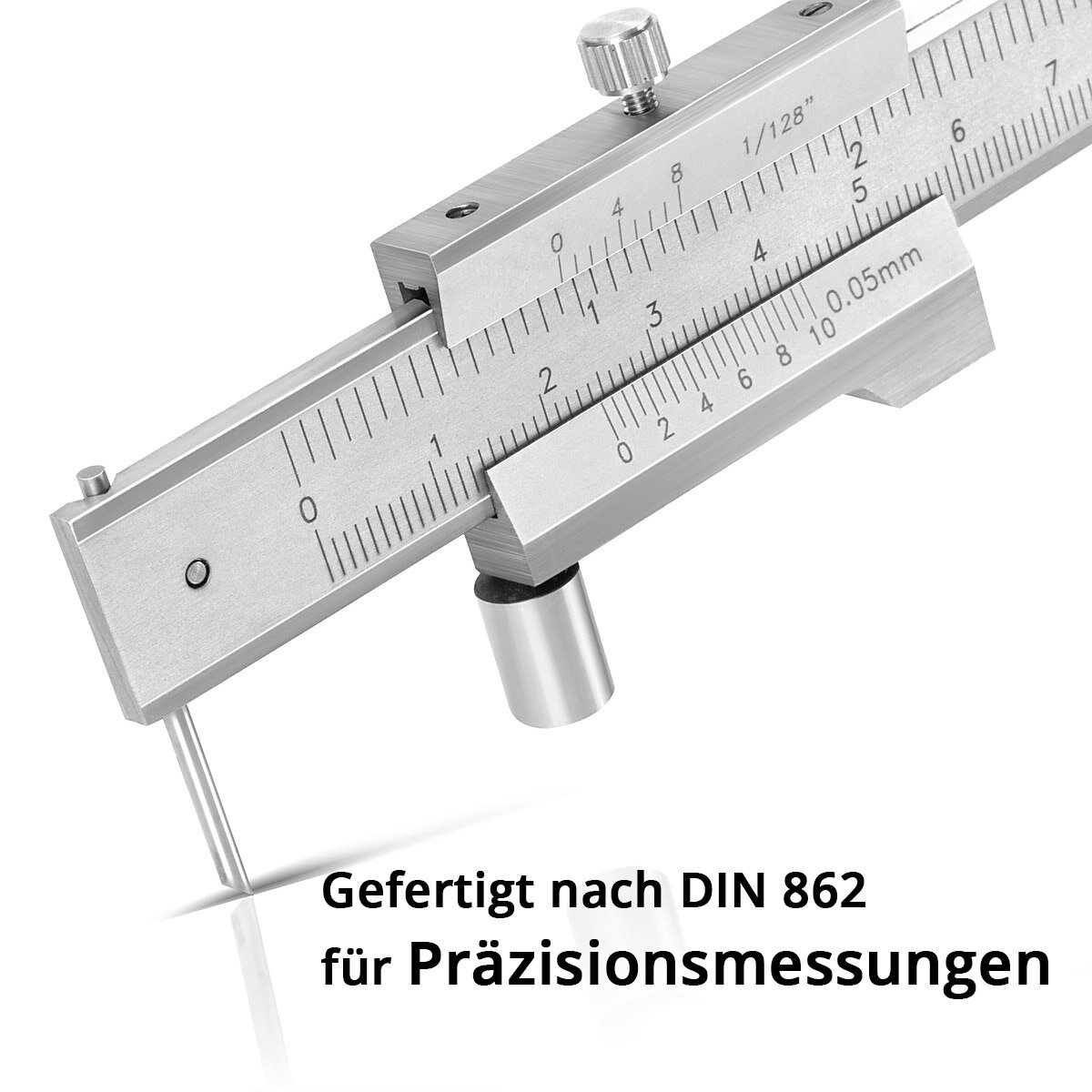 STAHLWERK Anreiß Messschieber Messlehre Schieblehre 0-200 mm DIN 862 m ...