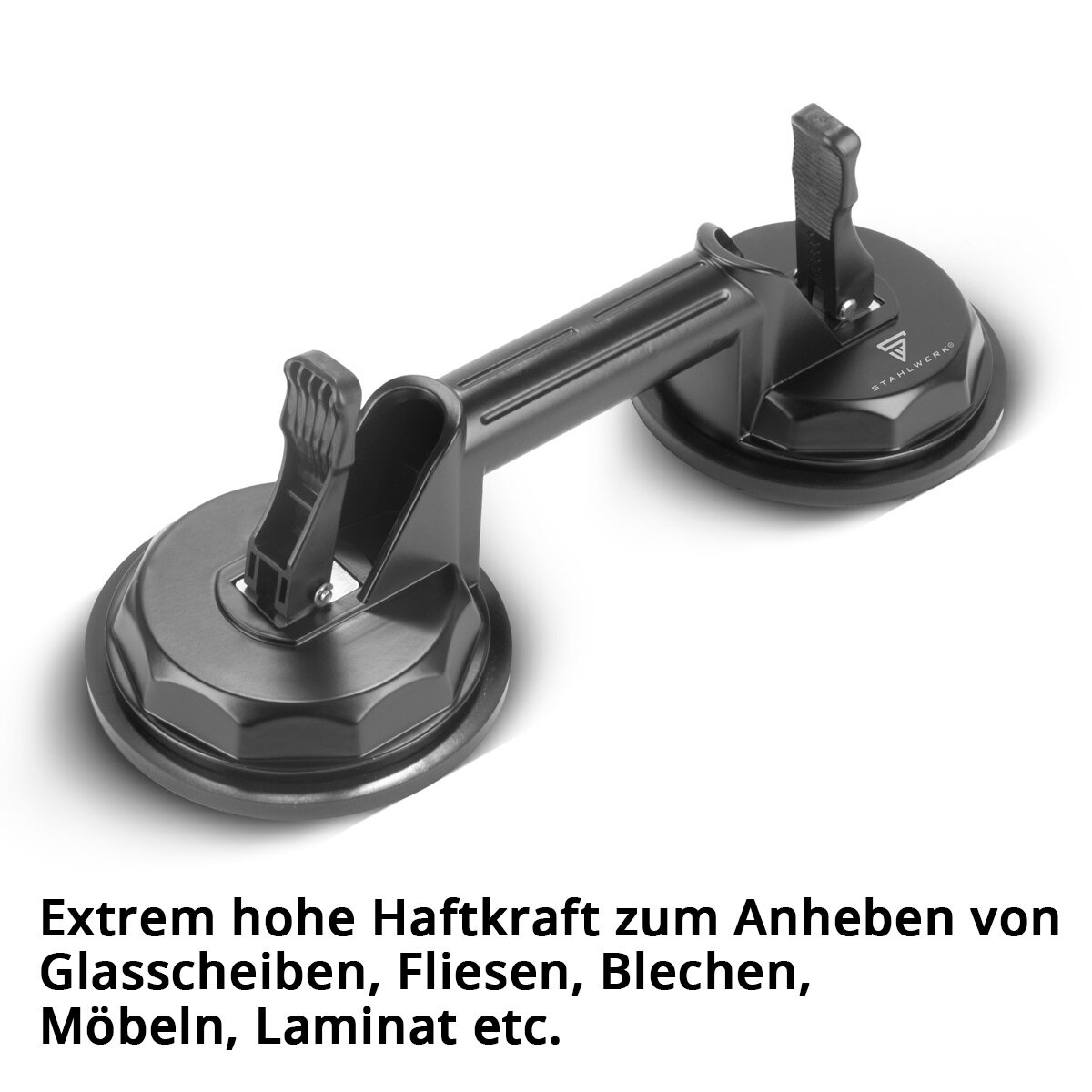 STAHLWERK suction lifter 135 kg vacuum lifter glass lifter tile lifter ...