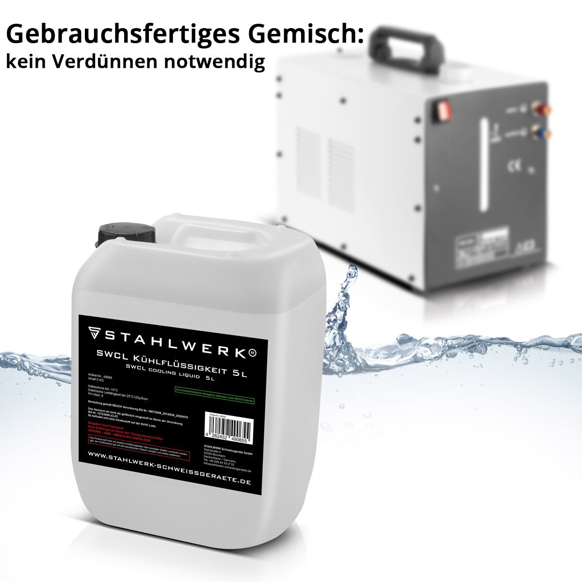 STAHLWERK SWCL Kühlflüssigkeit 5 l Schweißgerät Kühlmittel Kühlwasser ...