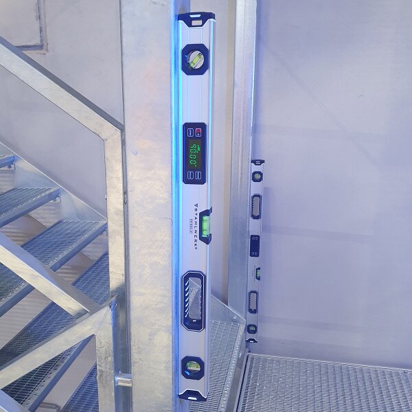 STAHLWERK Digitalt vaterpas 800 mm Aluminium vaterpas Magnetisk vinkel ...