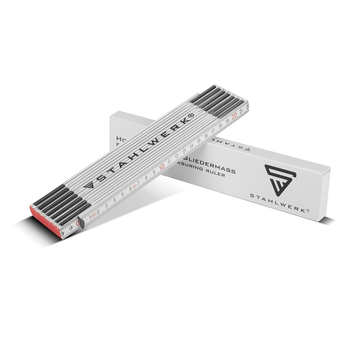 STAHLWERK folding rule 3 meter wooden folding ruler yardstick yardstic ...