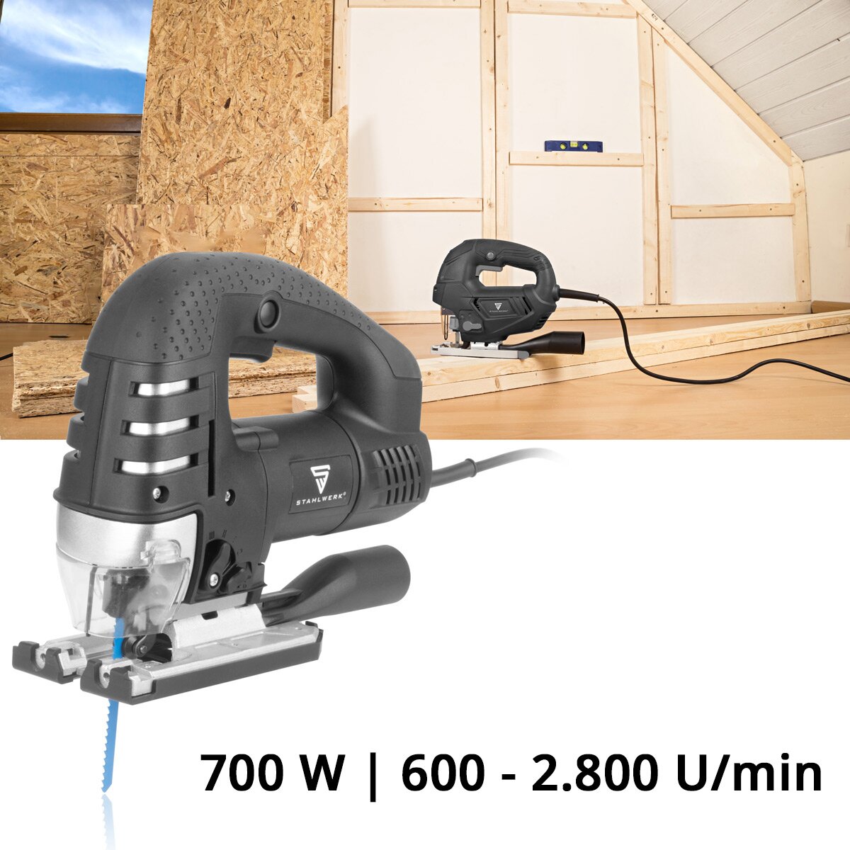STAHLWERK jigsaw 700 W electric saw Pendulum action jigsaw Pendulum ac ...