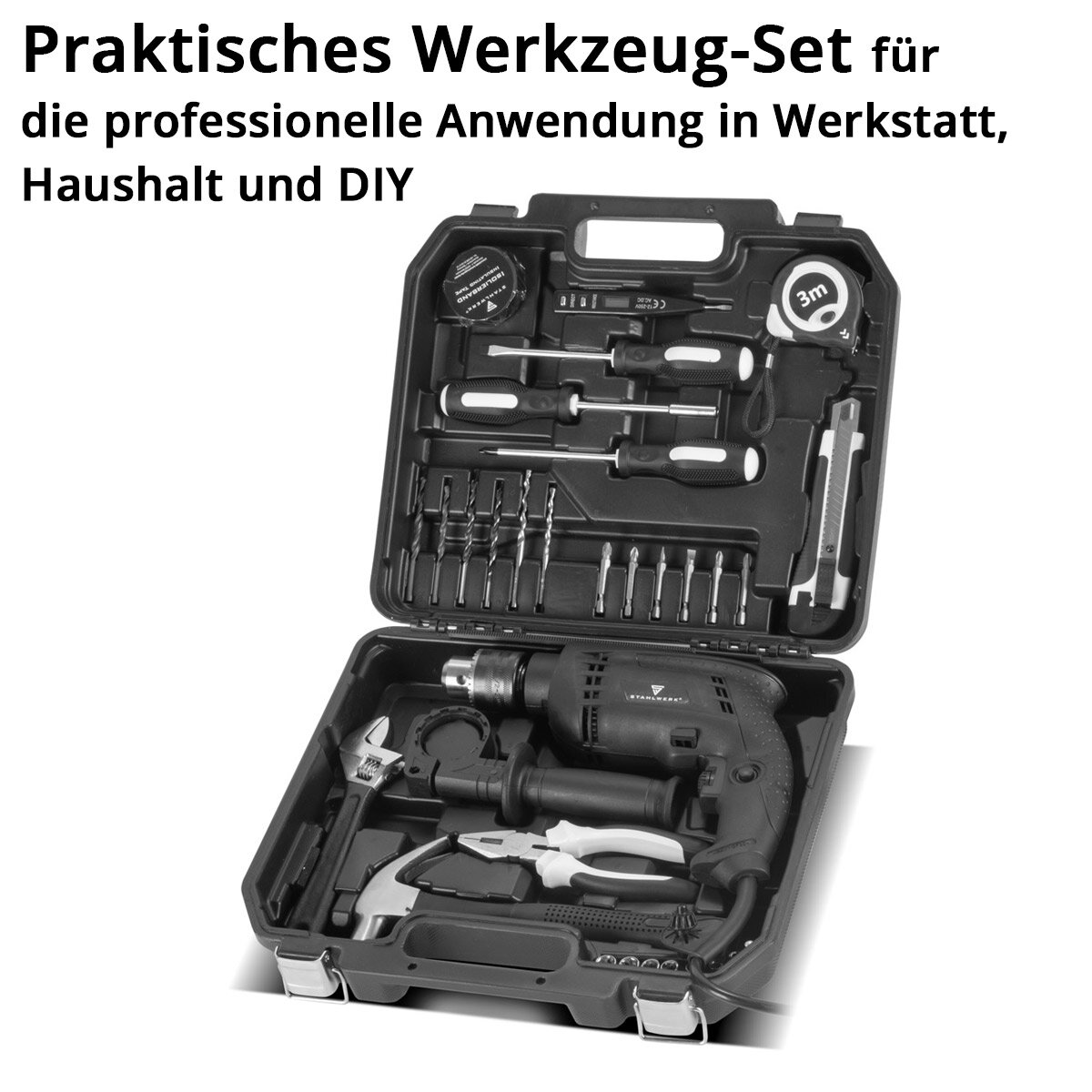 STAHLWERK DIY set with impact drill 32-piece tool set Tool Box, 34,99
