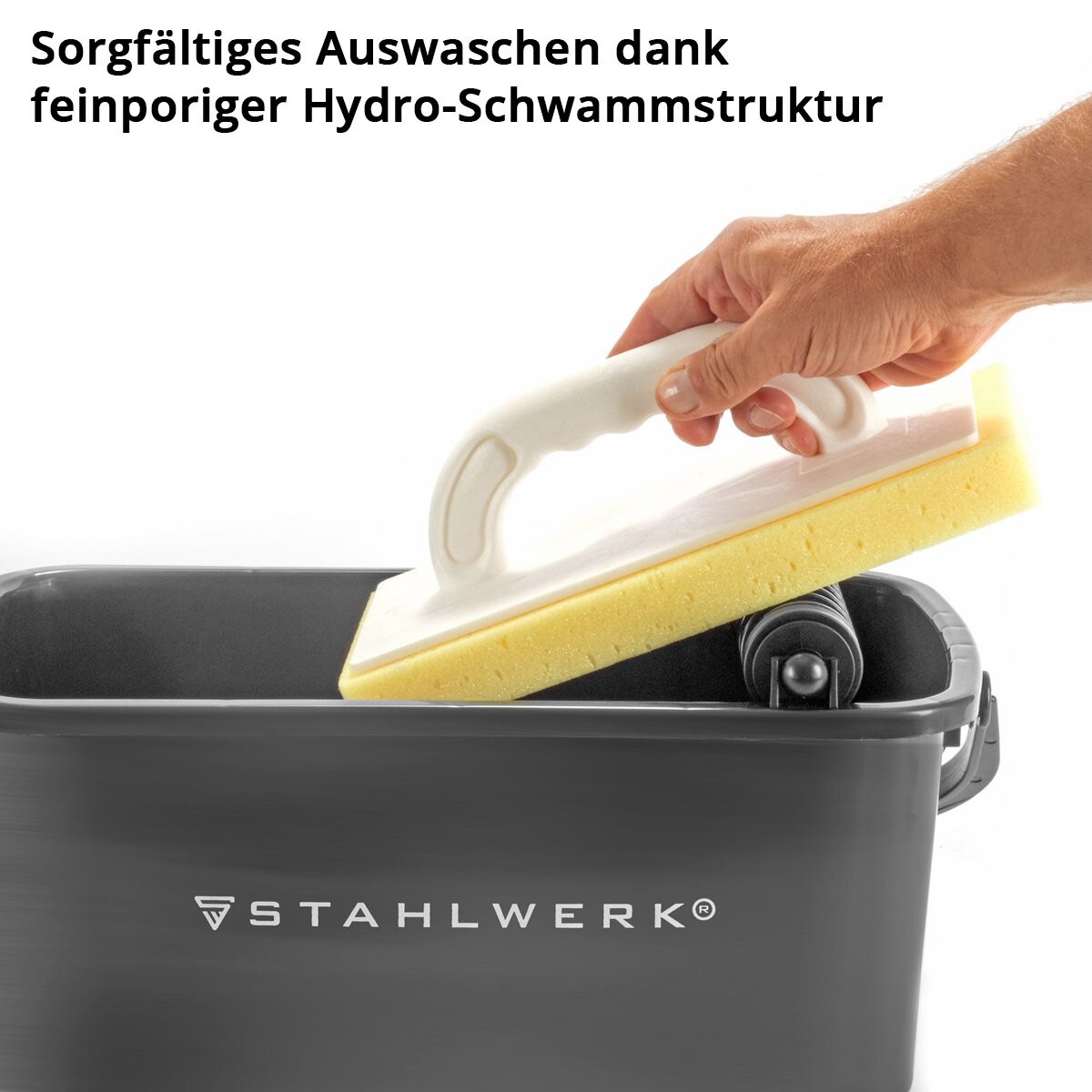 STAHLWERK 4-piece tile washing set professional tiler washing set 12 L ...