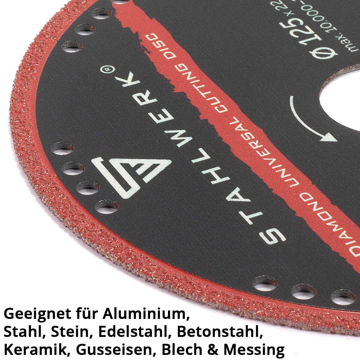 STAHLWERK Diamant Trennscheiben 3er Set Universal Sägeblatt 125 x 22,2, 28,99