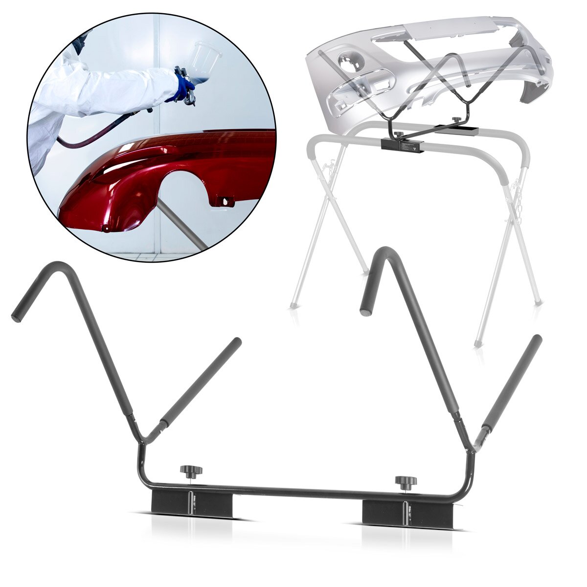 STAHLWERK bumper adapter for car paint stand windshield stand paint st ...