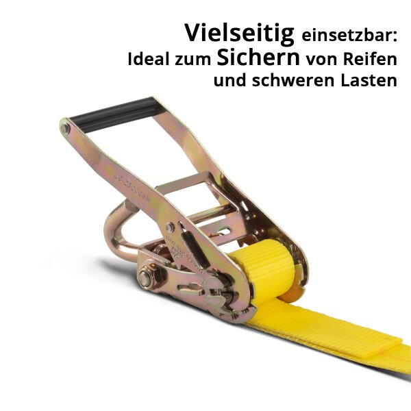STAHLWERK Radsicherung 3m 2.250 kg Ratschengurt Spanngurt Zurrgurt Aut ...