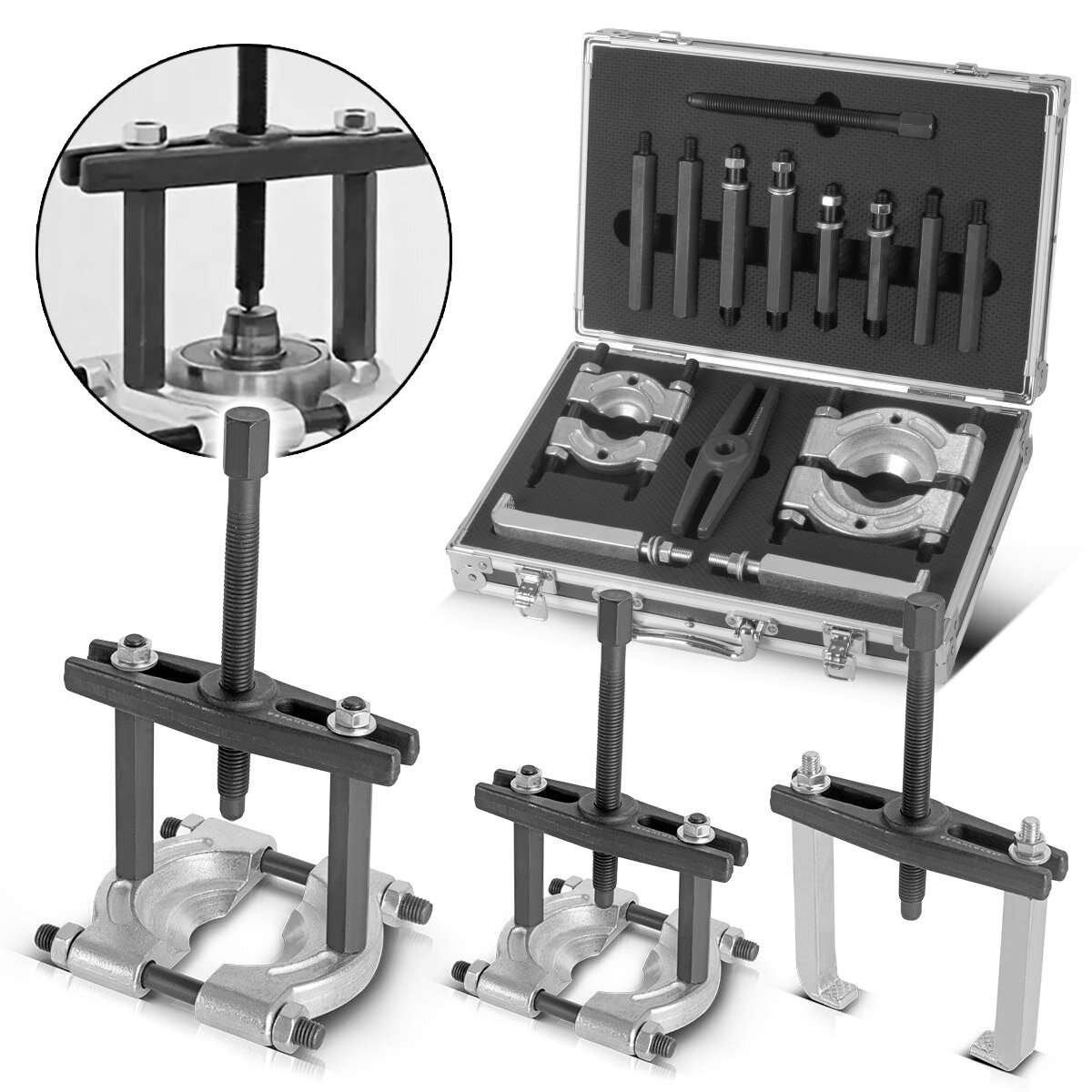 Bearing Puller Kit Bearing Puller Tool Kit，24pcs Bearing Press Kit