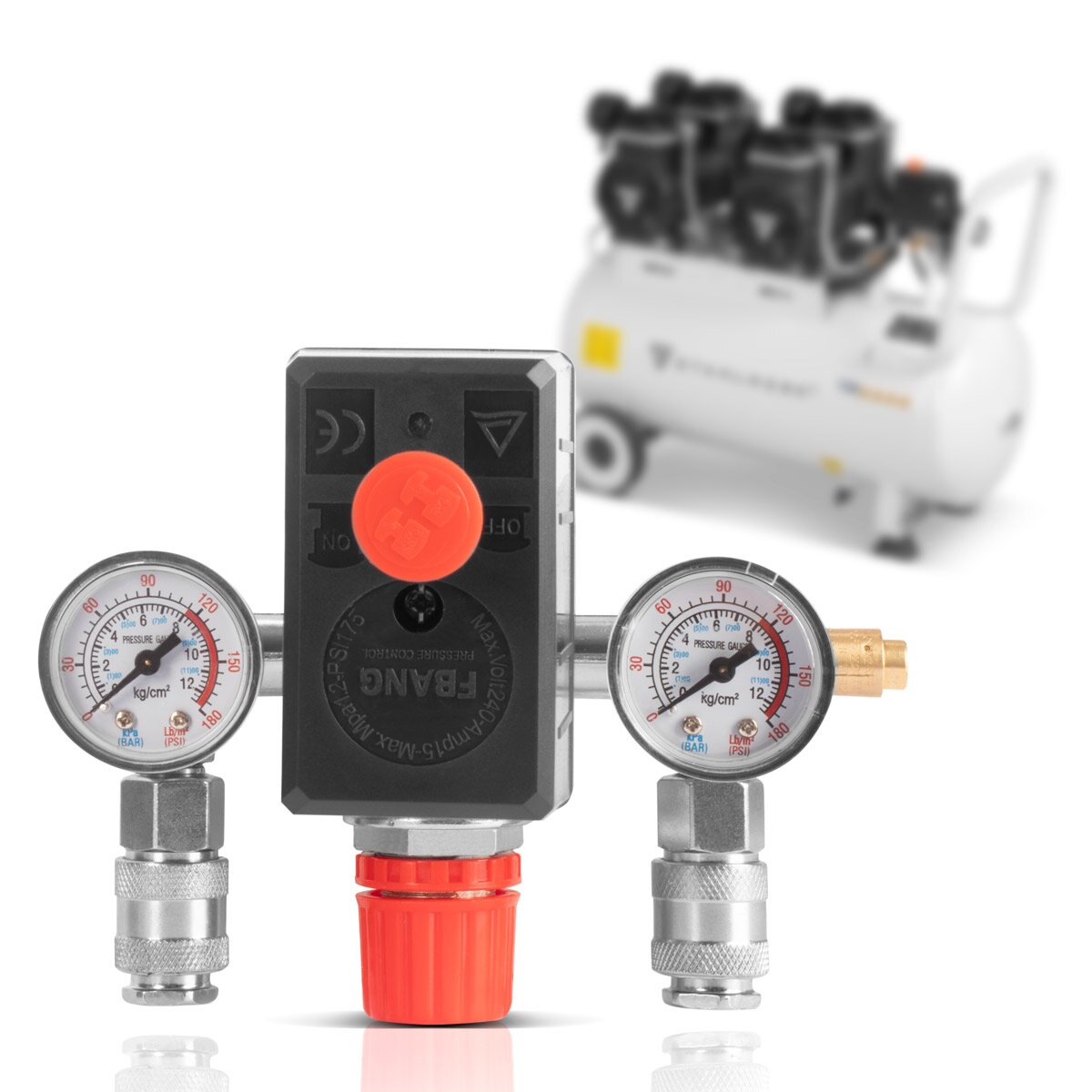 STAHLWERK tlakový spínač 0-10 bar regulátor tlaku Regulační ventil pro ...