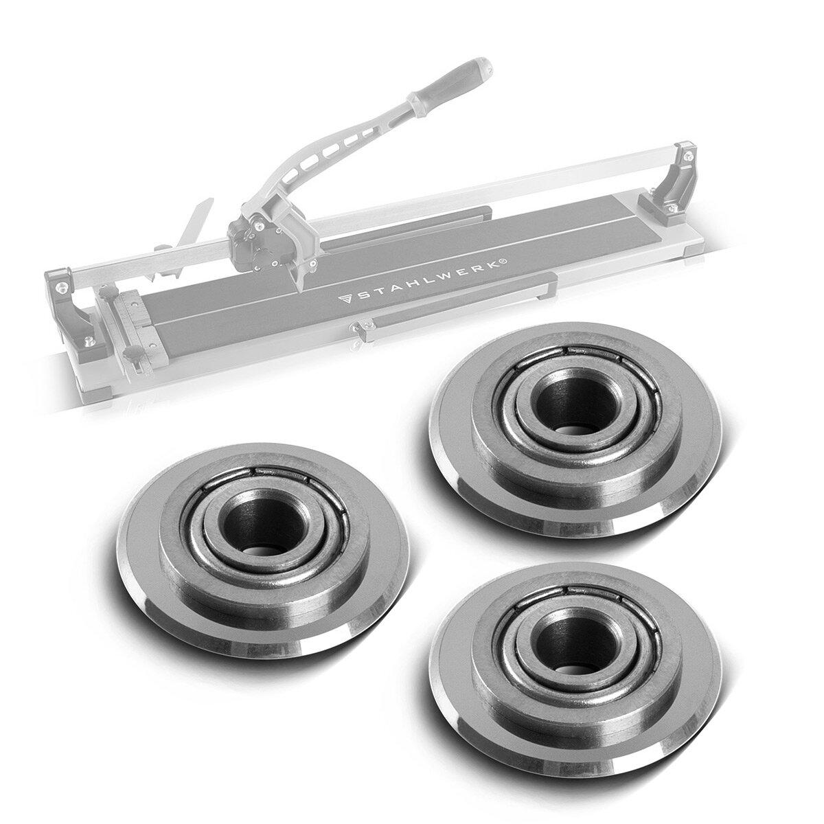 STAHLWERK 3 x universal tile cutting wheel 22 x 6 x 6 mm 14 mm cutting ...