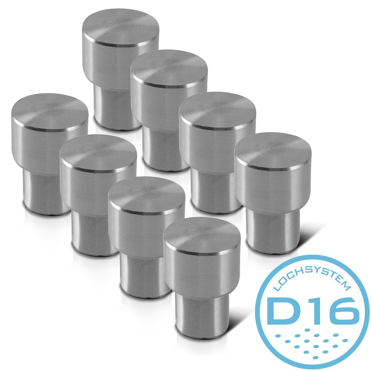 STAHLWERK 2 x Spannbolzen D16 mm für Schweißtische und Lochplatten 4er ...