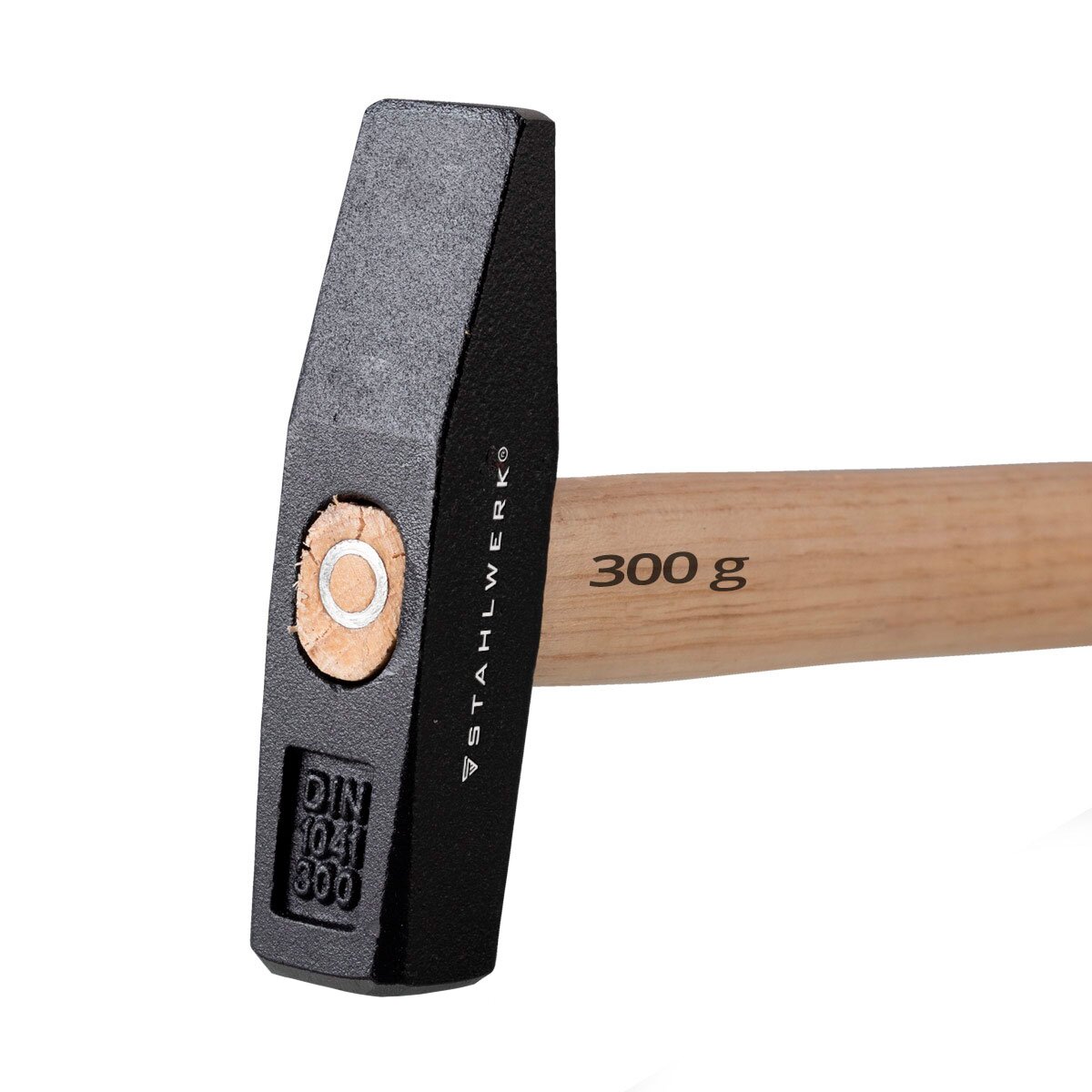 STAHLWERK 3 x hammer locksmith's hammer 300g robust steel head, hickor ...