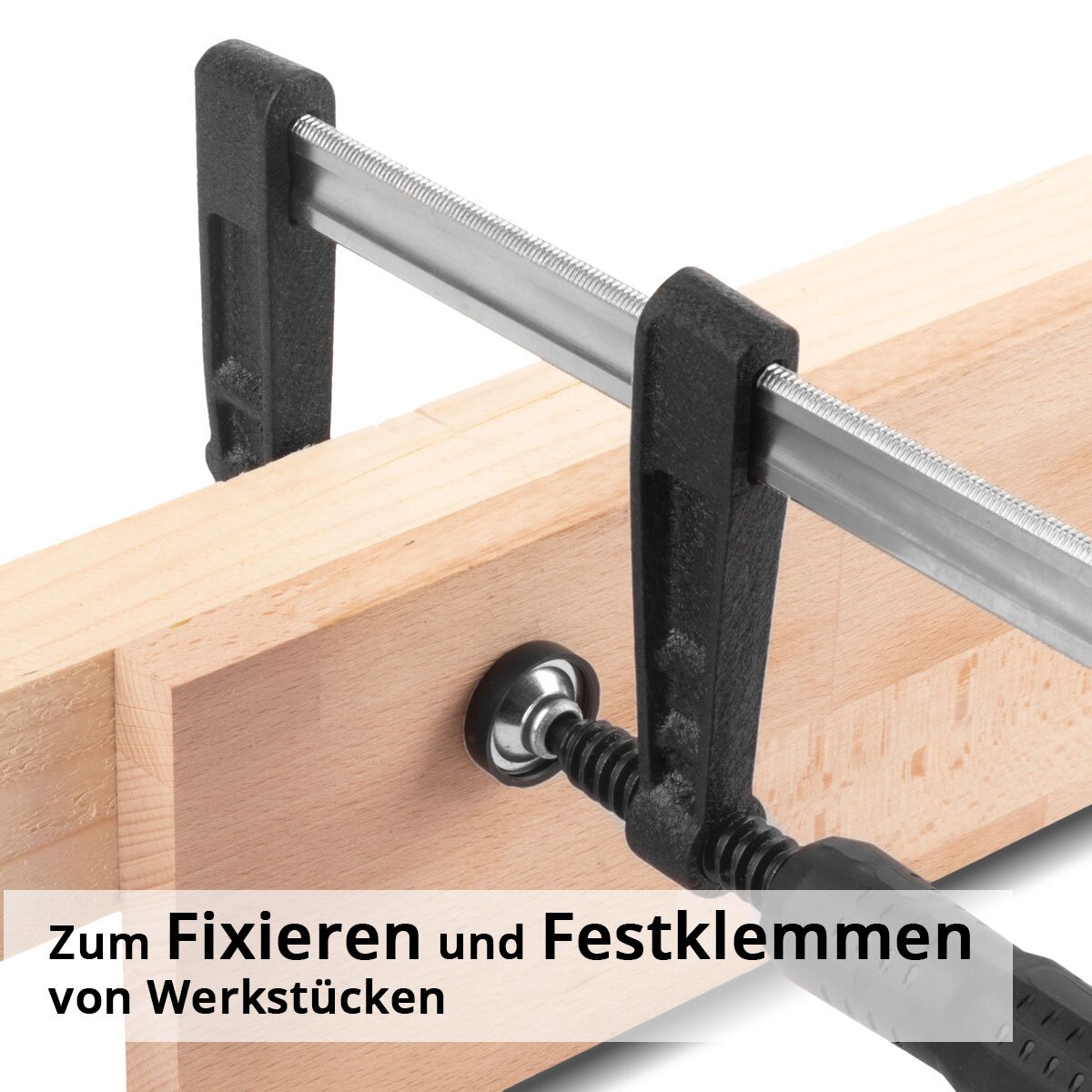 STAHLWERK 3 x Schraubzwinge 80x200 mm Klemmzwinge stabile F-Zwinge, 23,99