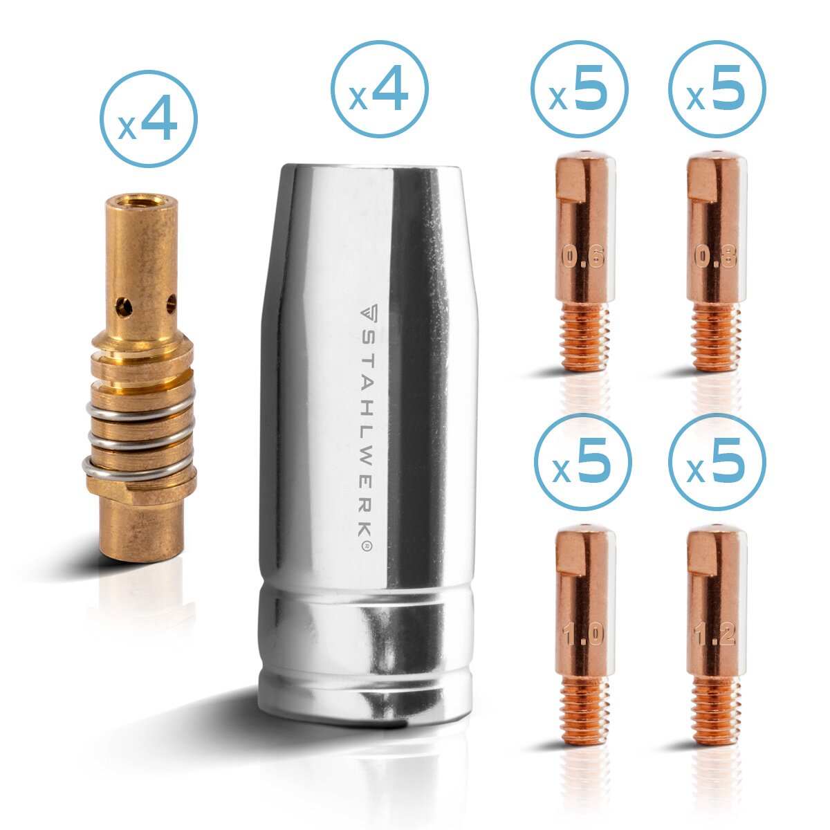 MIG MAG wear parts 28-pcs AK15/MB15 AK14/MB14 welding torch welding ac ...