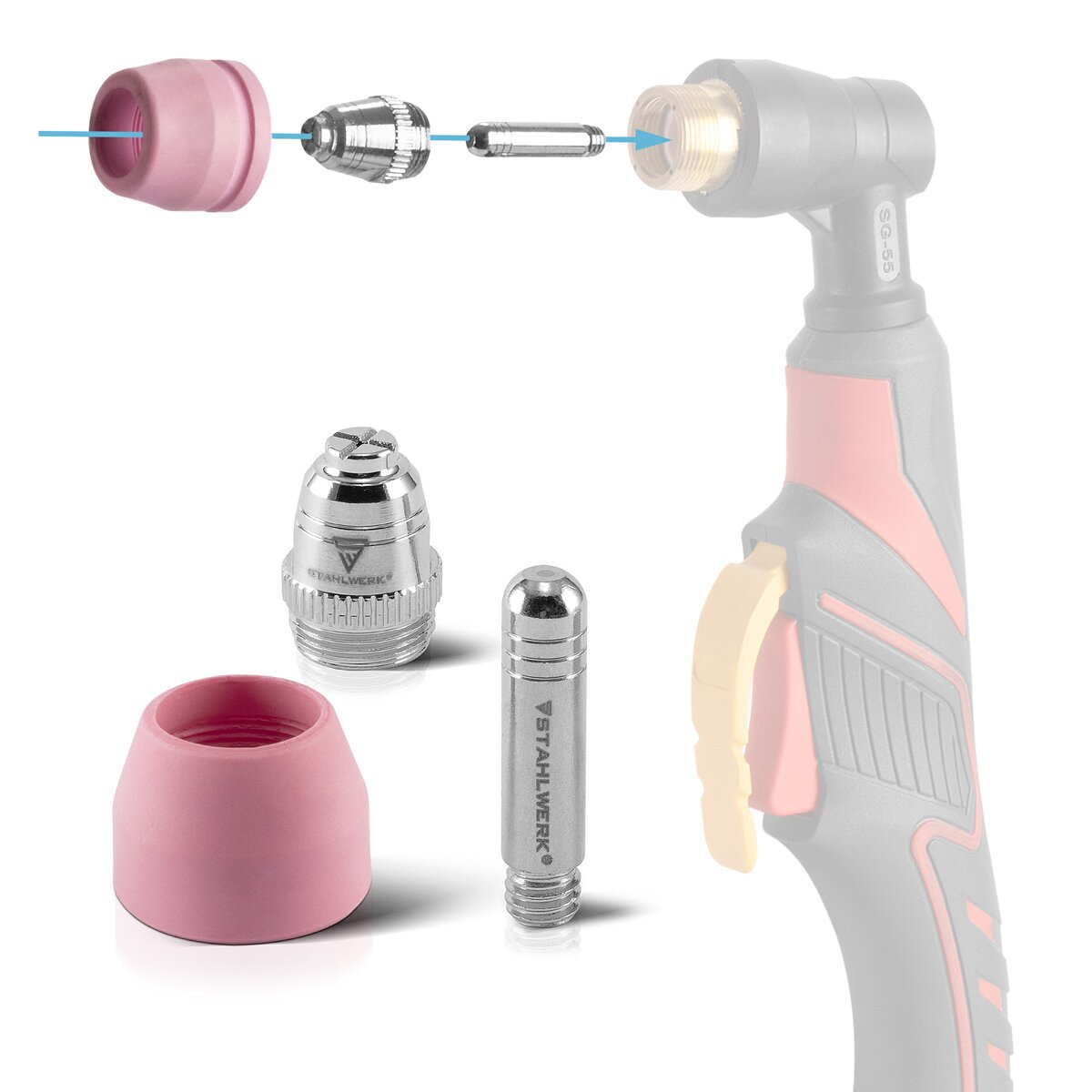 Pièces d'usure pour torche plasma AG 60 SG 55 Découpeuse plasma Access ...