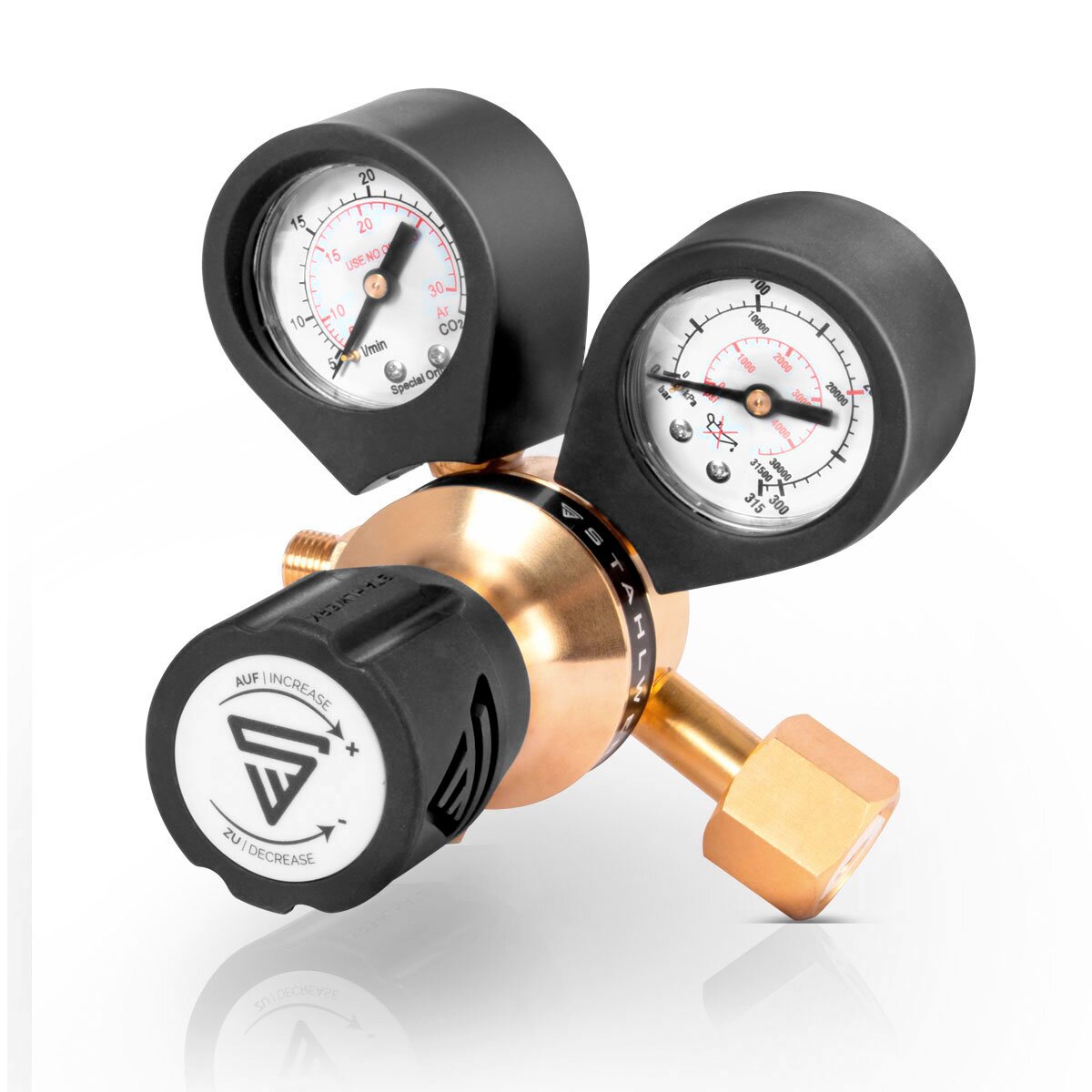 STAHLWERK pressure reducer pressure regulator for argon CO2 shielding ...
