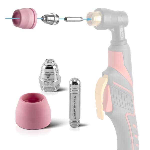 Wear parts for plasma torch AG 60 SG 55 Plasma cutter accessories 50 p ...