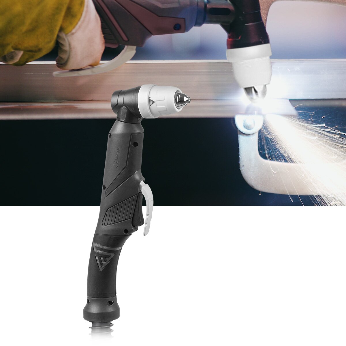 Plasma torch P-80 with 5m hose package - plasma cutter with PILOT igni ...